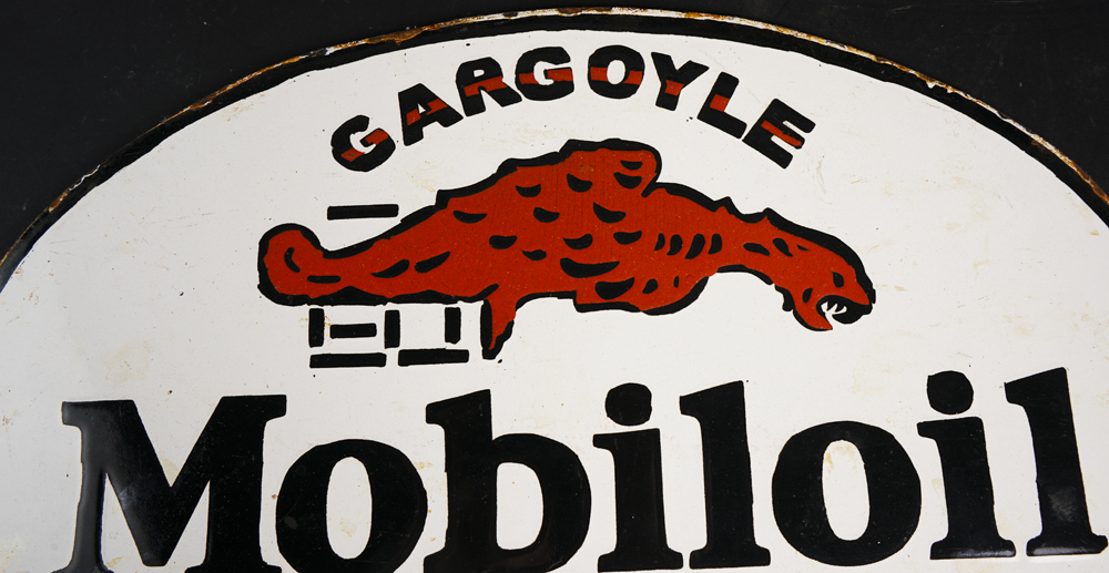 Gargoyle Motor Oil Sign | EBTH