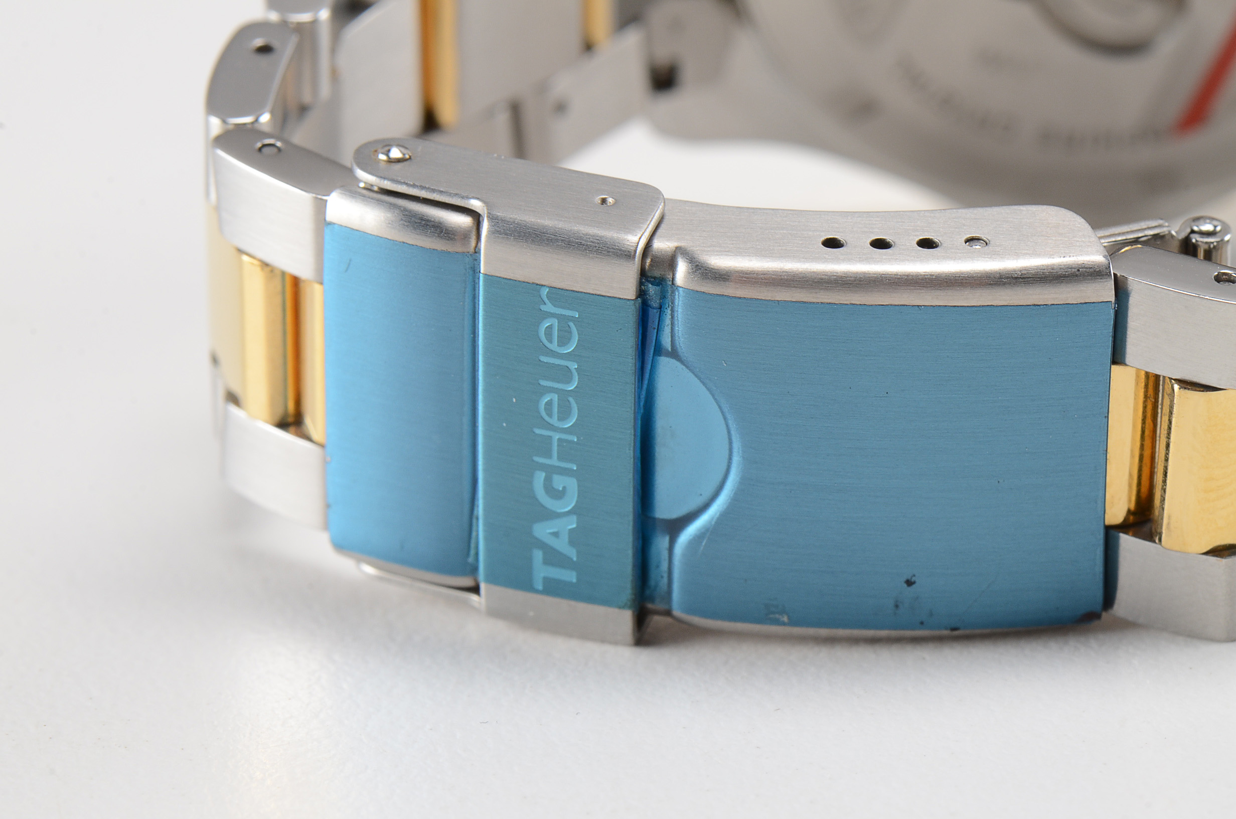 Men's Tag Heuer Aquaracer Two Tone Steel Quartz Black Dial Watch | EBTH