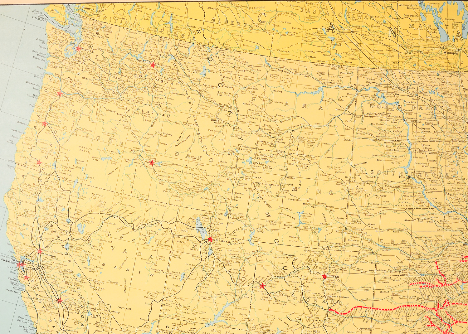 1977 Missouri Pacific Railroad Map | EBTH