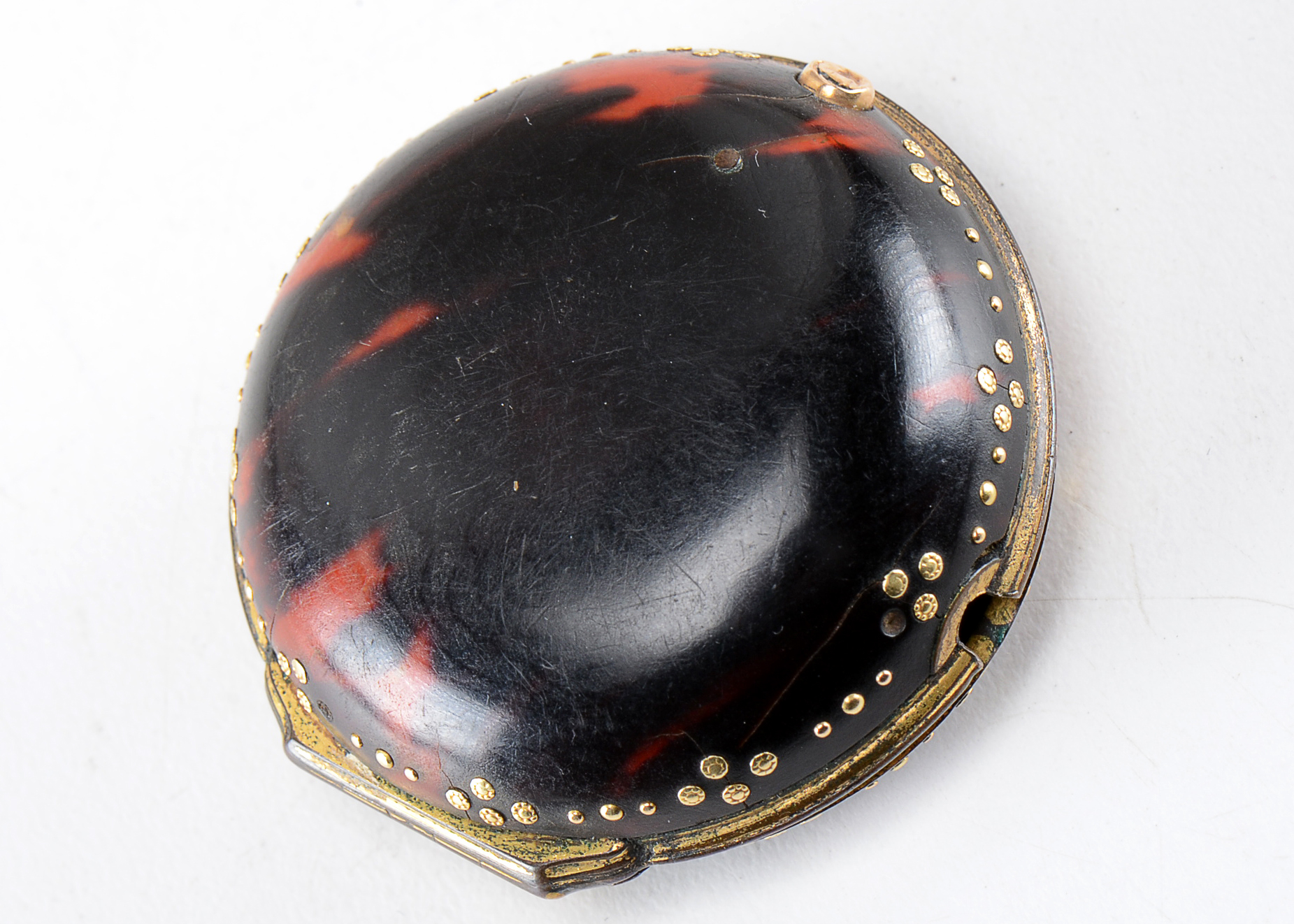 Antique English T. T. Salter Tortoise Shell Pocket Watch | EBTH