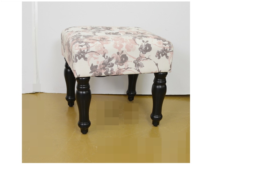 Threshold Upholstered Accent Stool | EBTH