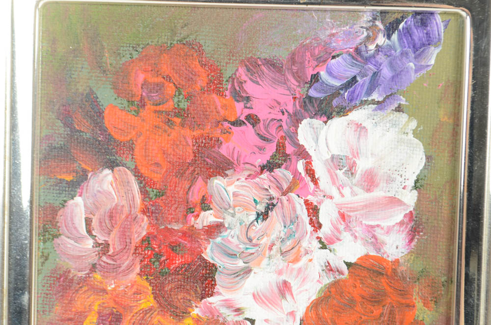 Trio of Acrylic Floral Paintings by Anna Sandhu Ray | EBTH