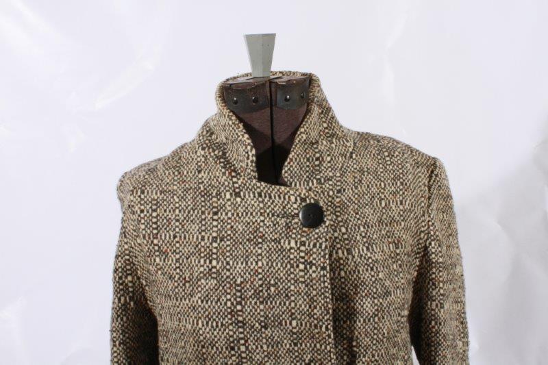 Vintage Nubby Wool Tweed Women's Overcoat | EBTH