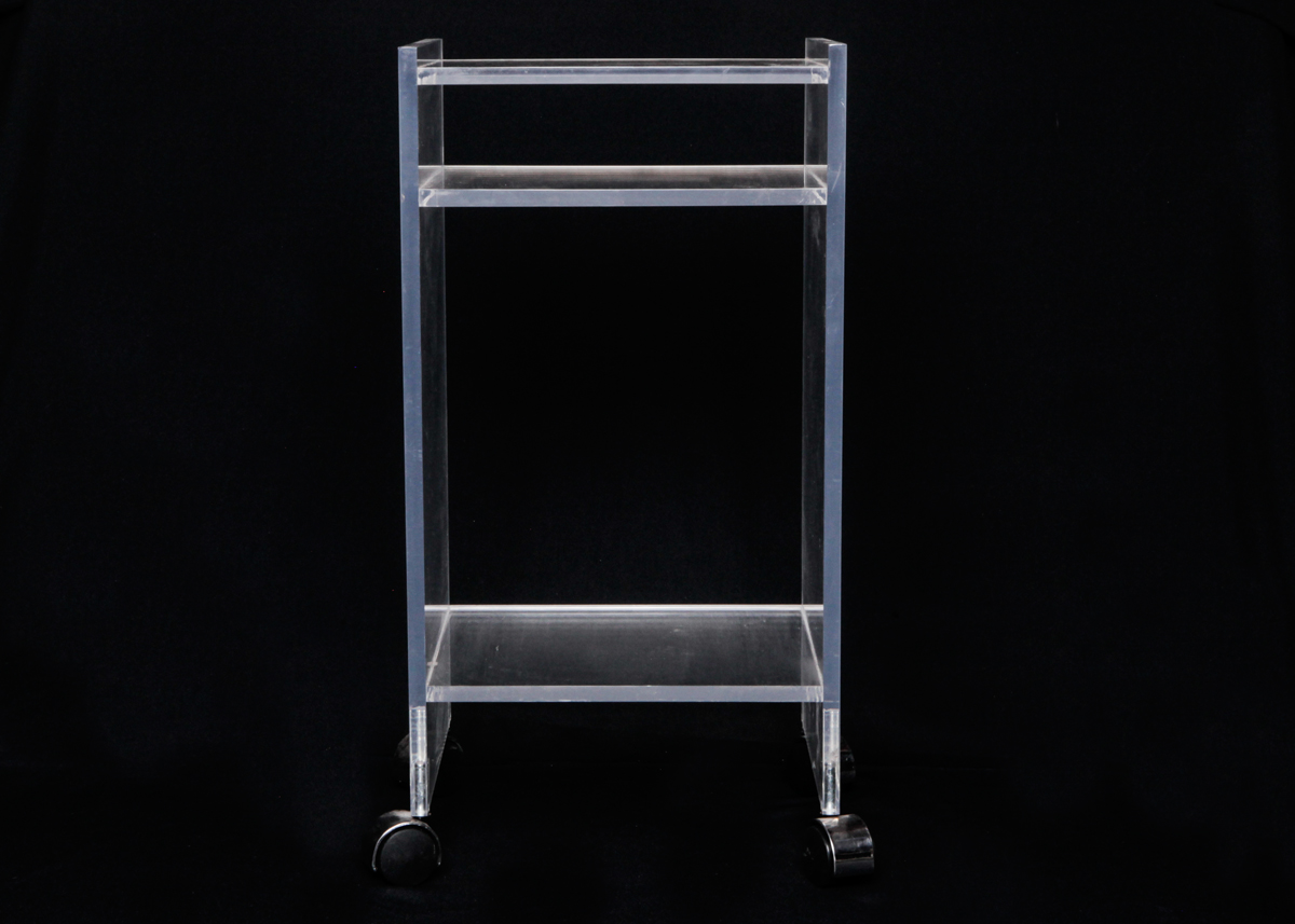Acrylic Rolling Cart | EBTH
