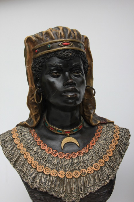 Hand-Painted Moorish North-African Plaster Busts | EBTH