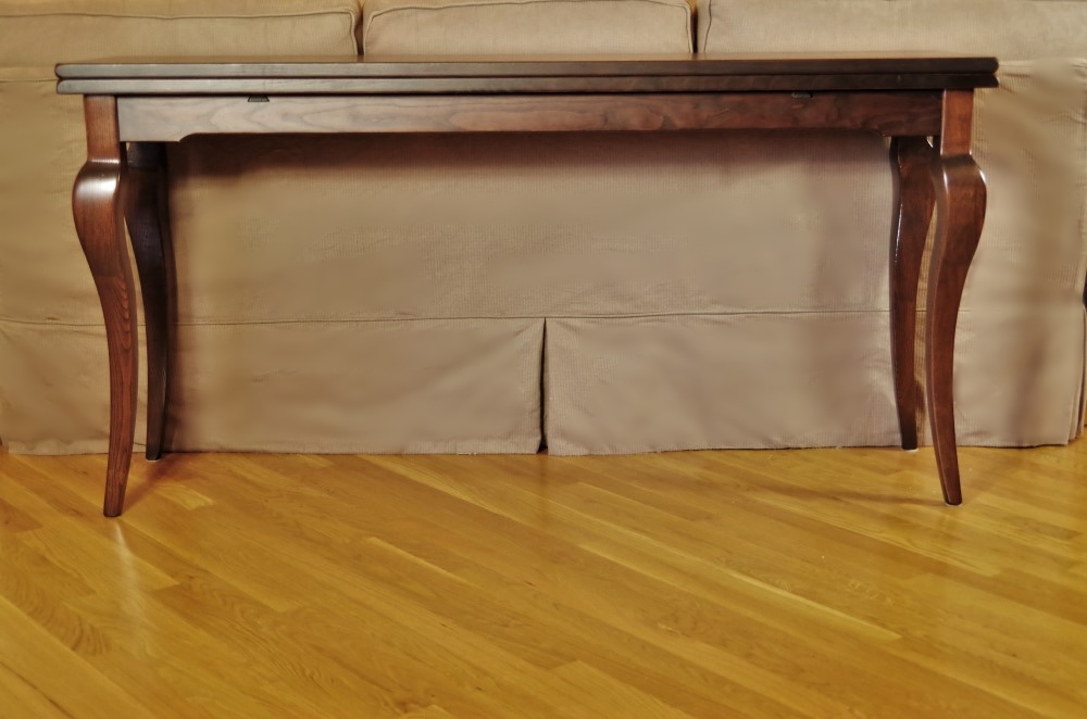 Arhaus Chestnut Flip Console Table | EBTH