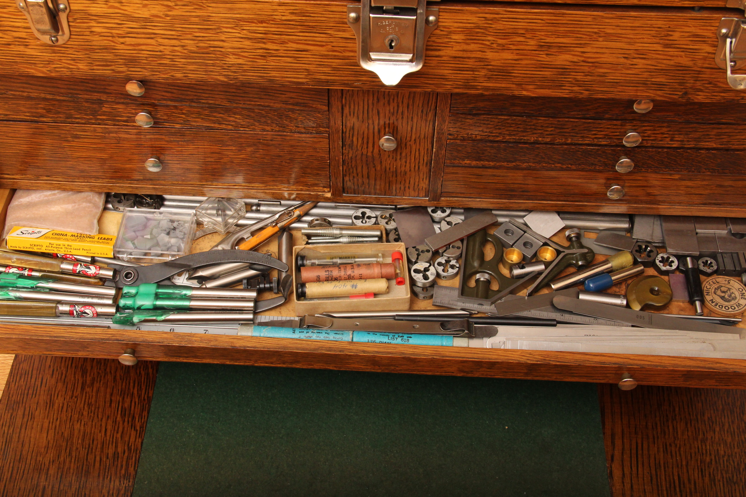 Vintage H. Gerstner & Sons Oak Tool Chest | EBTH