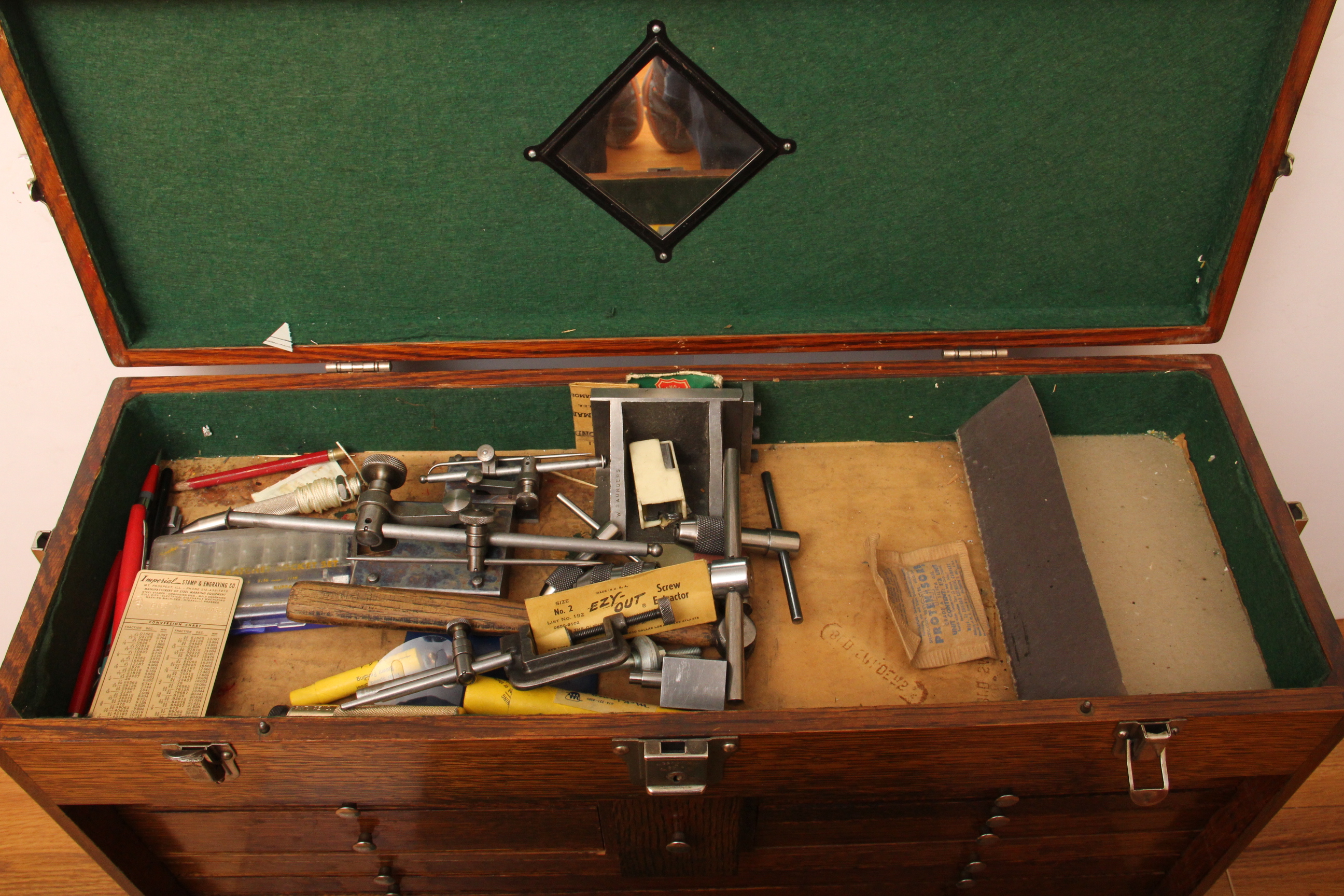 Vintage H. Gerstner & Sons Oak Tool Chest | EBTH