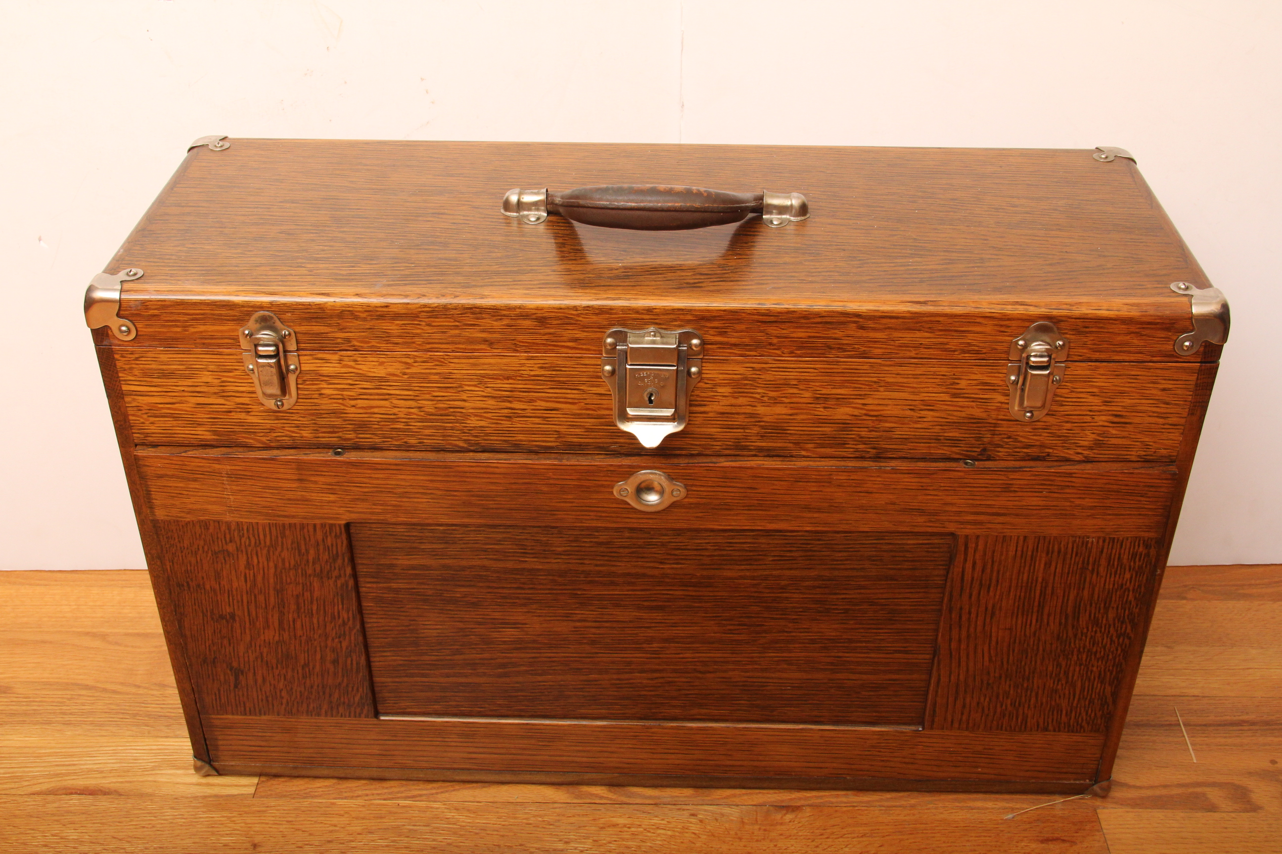 Vintage H. Gerstner & Sons Oak Tool Chest | EBTH