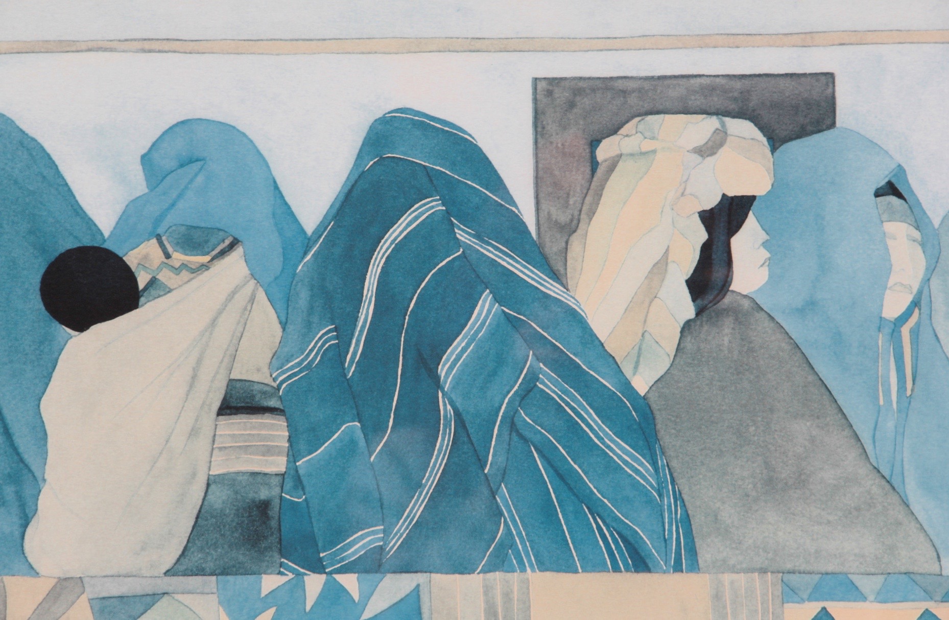 Listed Artist Irene Klar Giclee of "Chamula Market" Watercolor | EBTH