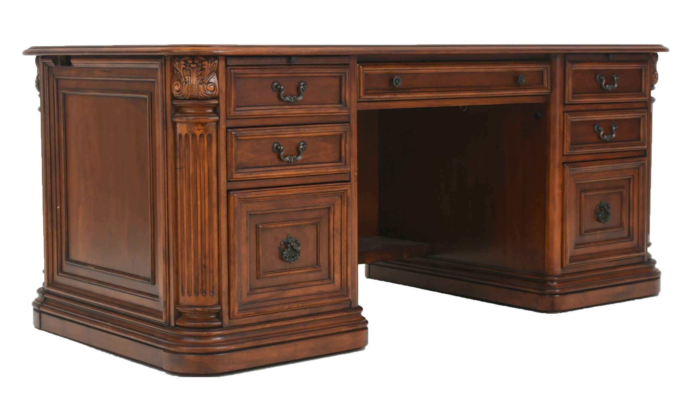Cherry Wood Executive Desk | EBTH