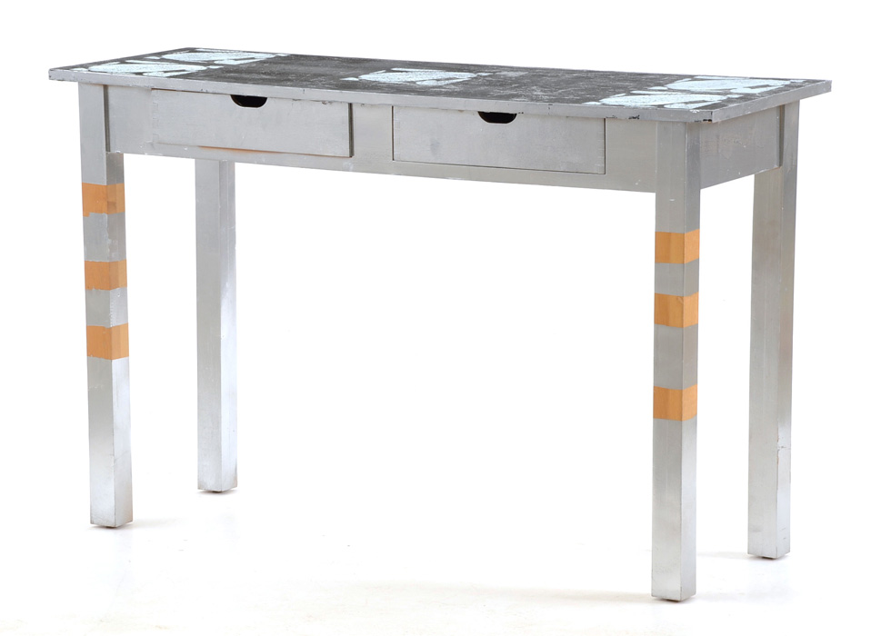 Silver Finished Console Table | EBTH