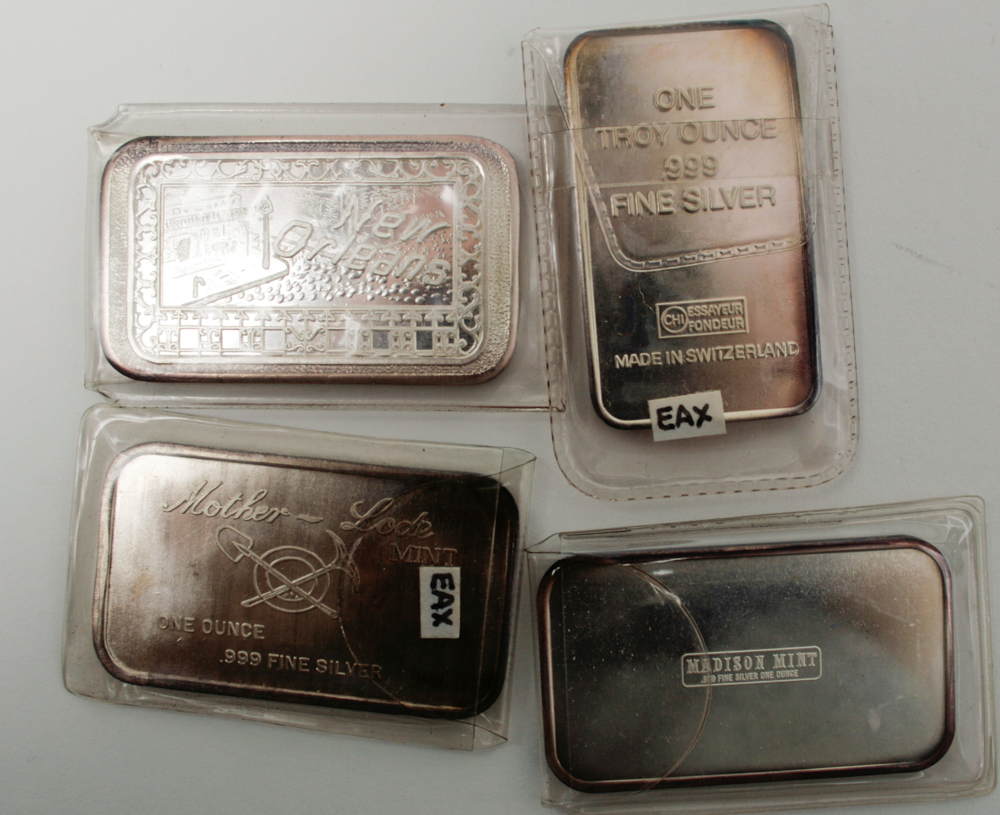 Collection of .999 Fine Silver Ingots Hamilton Mint | EBTH