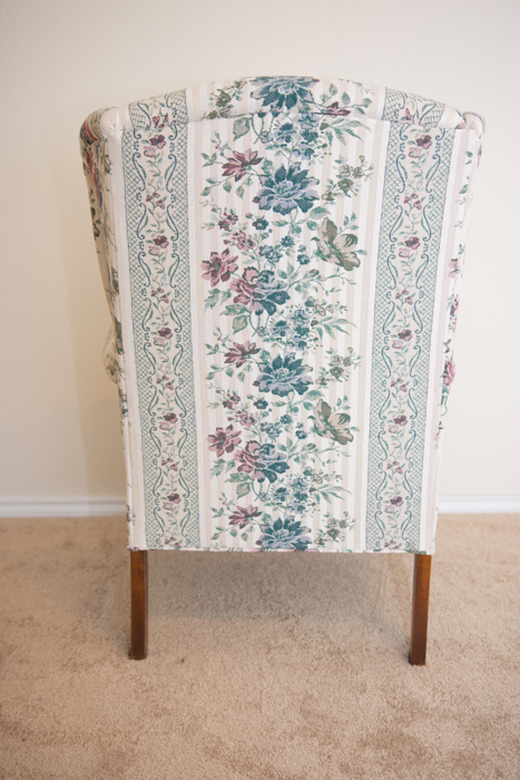 Floral Print Wingback Chair | EBTH