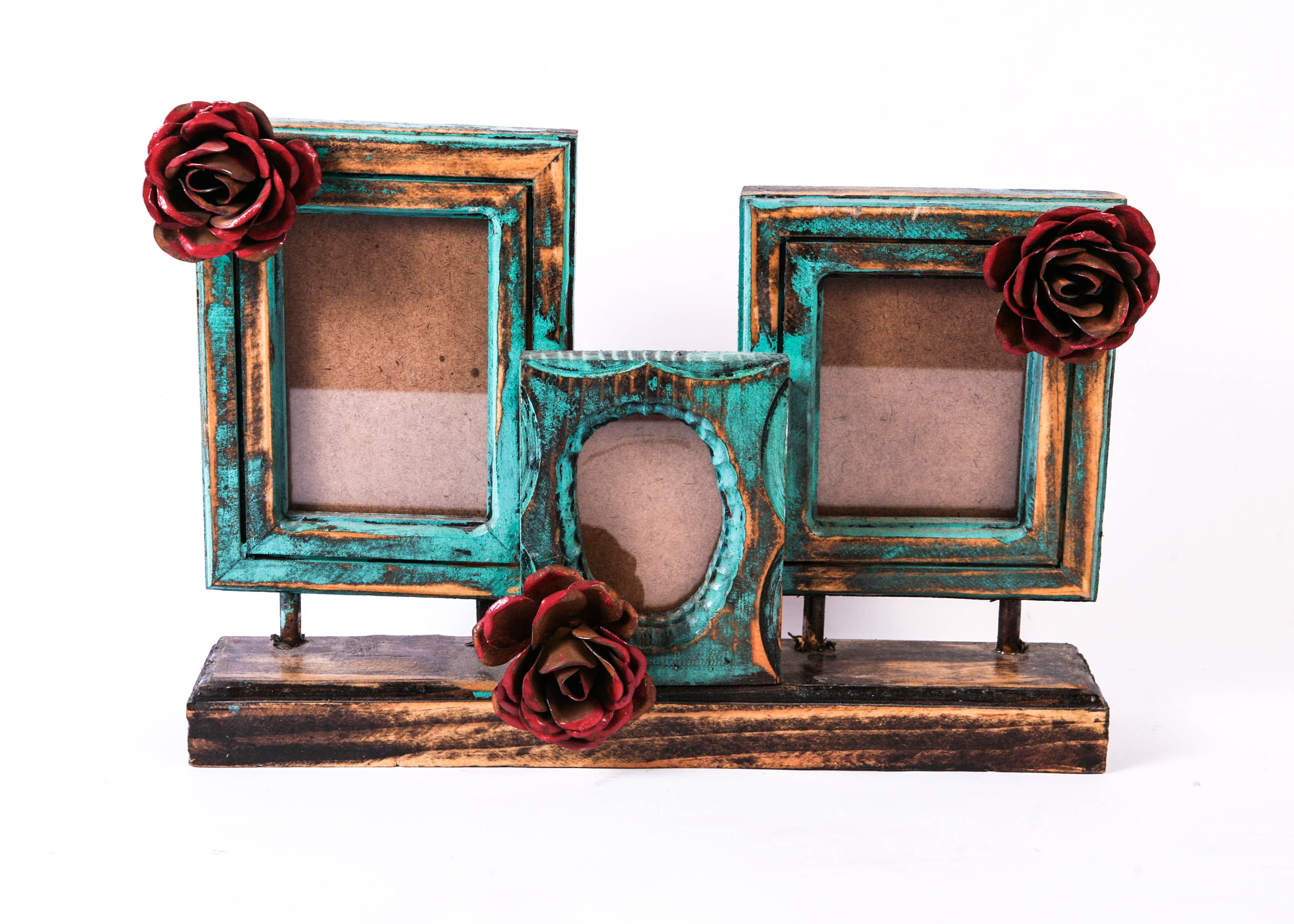 Rustic Handmade Three Frame Collage | EBTH