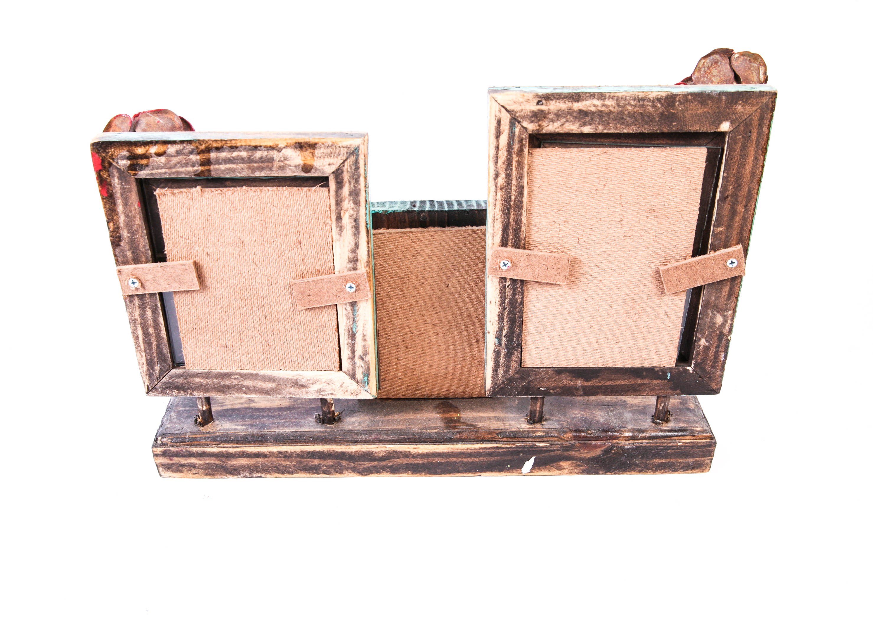 Rustic Handmade Three Frame Collage | EBTH