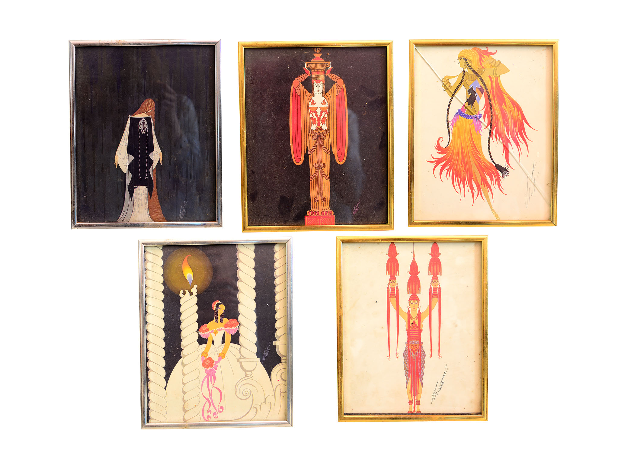 Set of Five Erte Prints | EBTH