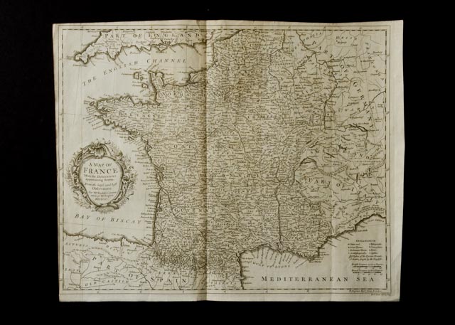 18th Century Map of France | EBTH