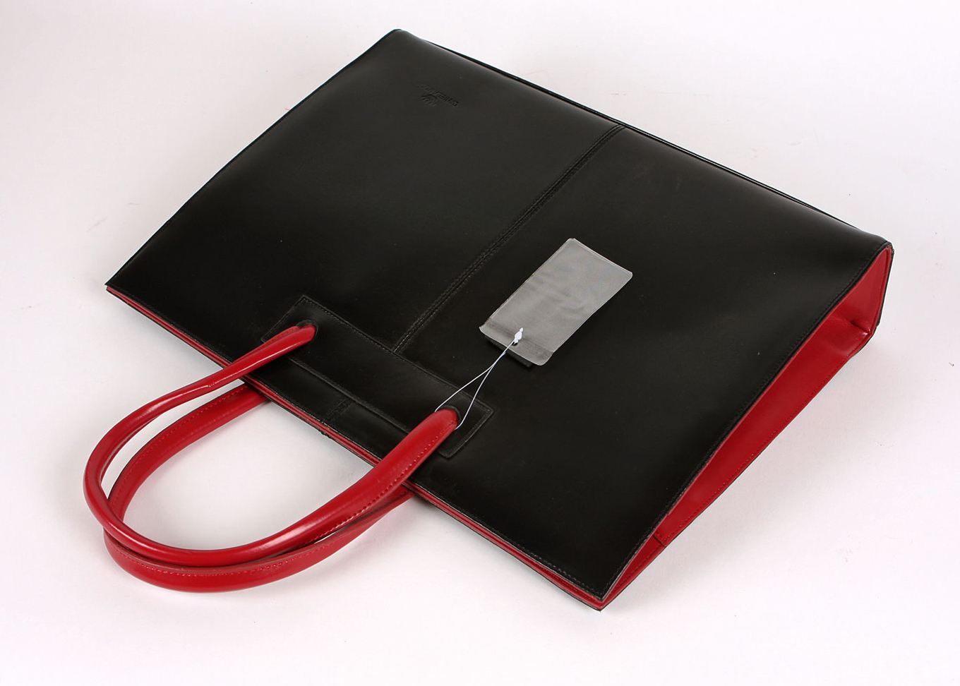 Black and Red Leather Work Bag | EBTH