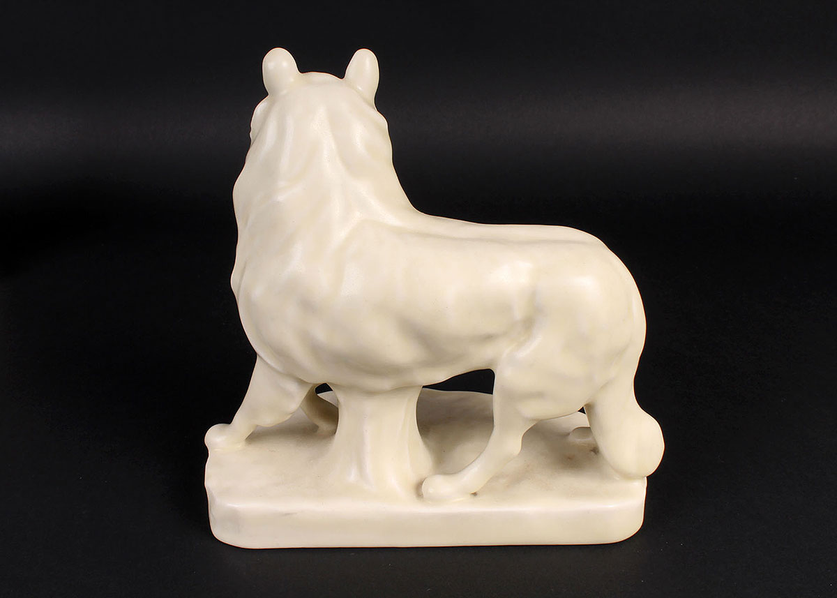 Rookwood Pottery Collie Bookends | EBTH