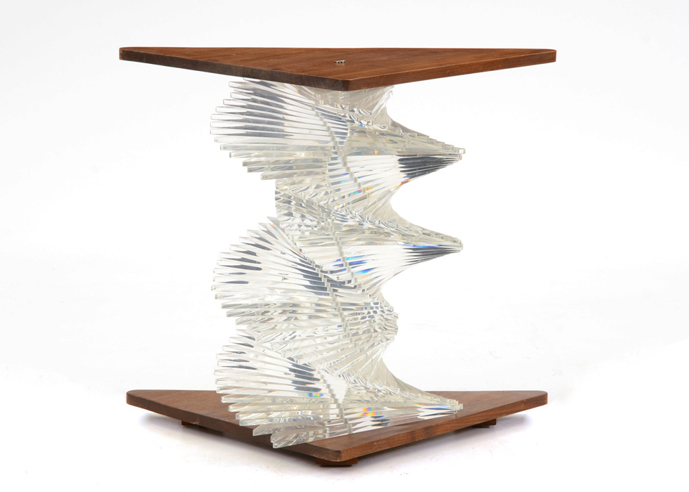 Lucite Helix Side Table | EBTH