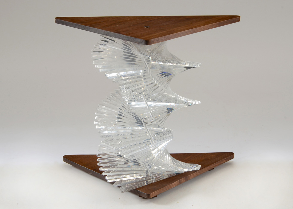 Lucite Helix Side Table | EBTH