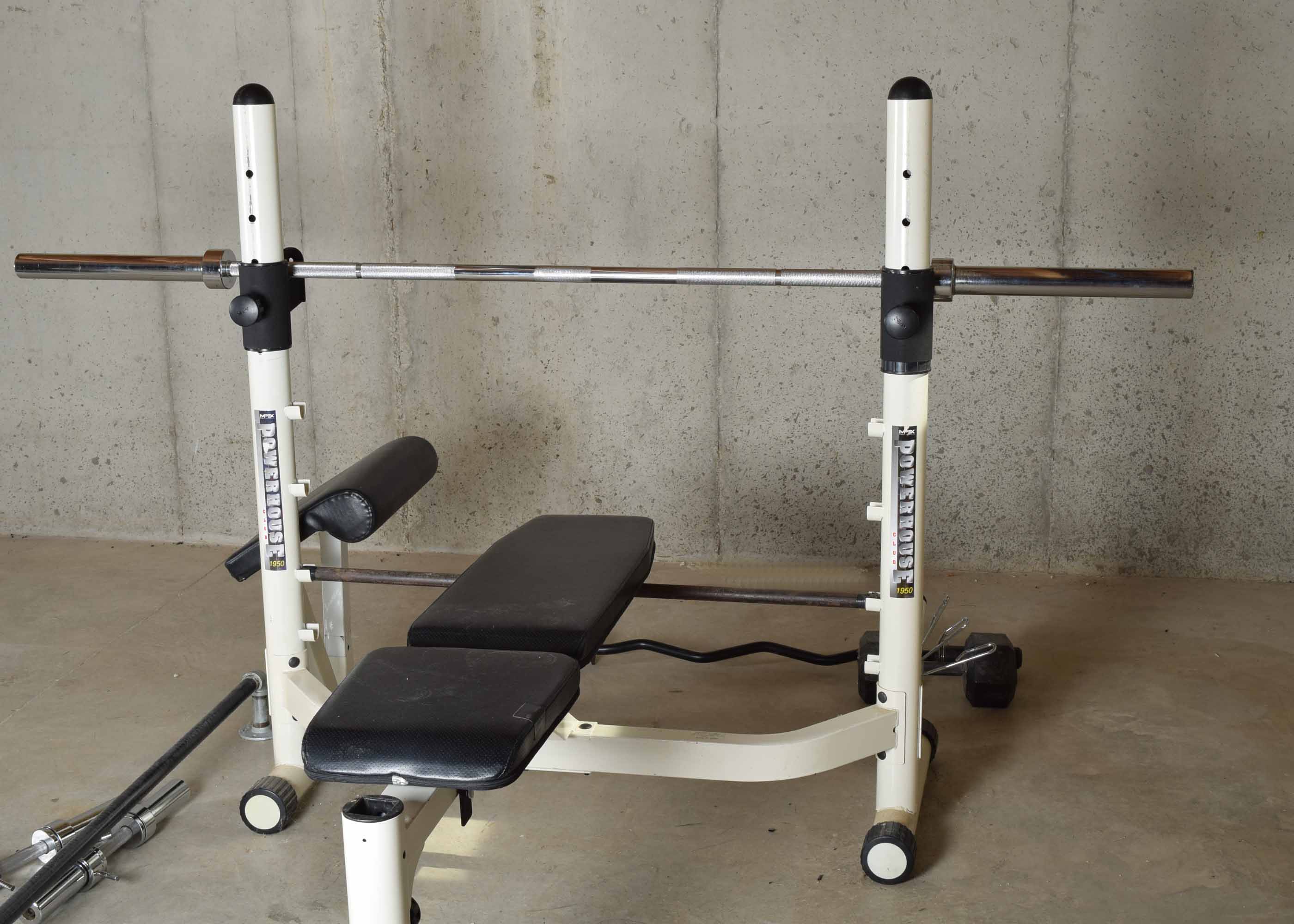 MPEX Powerhouse 1950 Weight Bench System and Accessories | EBTH