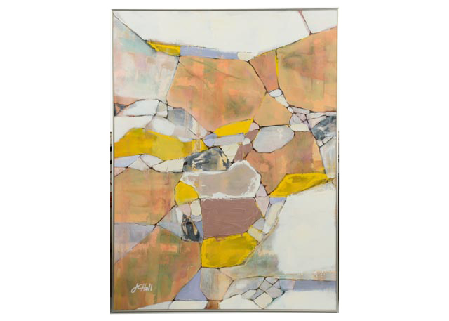 J.C. Hall Original Abstract Oil Painting | EBTH