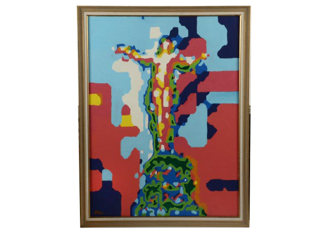 Tom Lohre Original Oil on Canvas "Fountain Square ILVIII" | EBTH