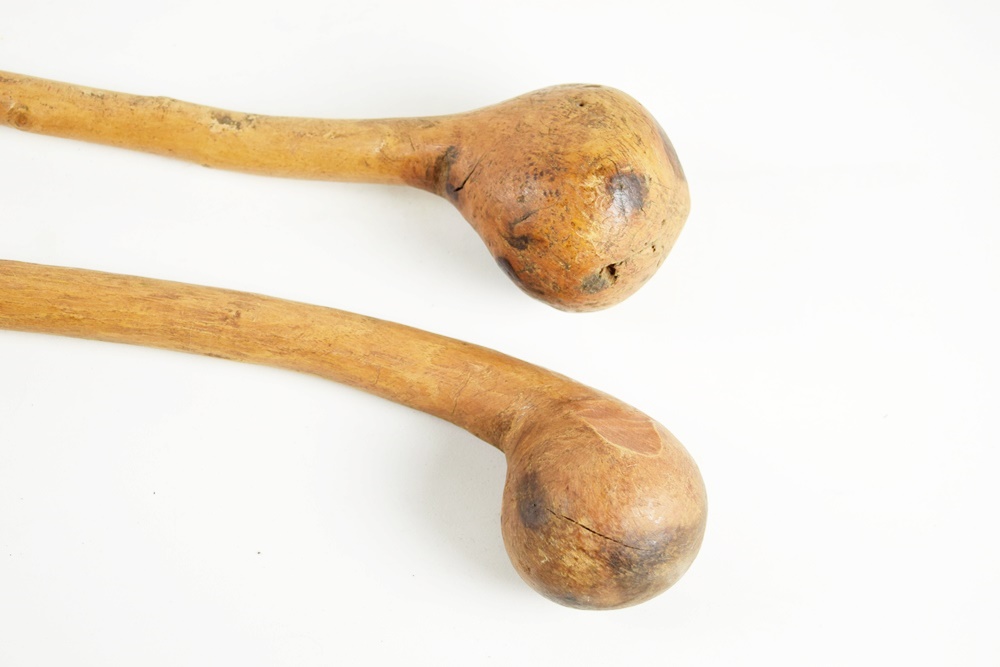 Two Primitive Wooden Clubs | EBTH