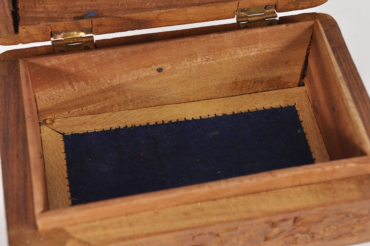 Collection of Carved Teak Boxes and Inlaid Tray | EBTH