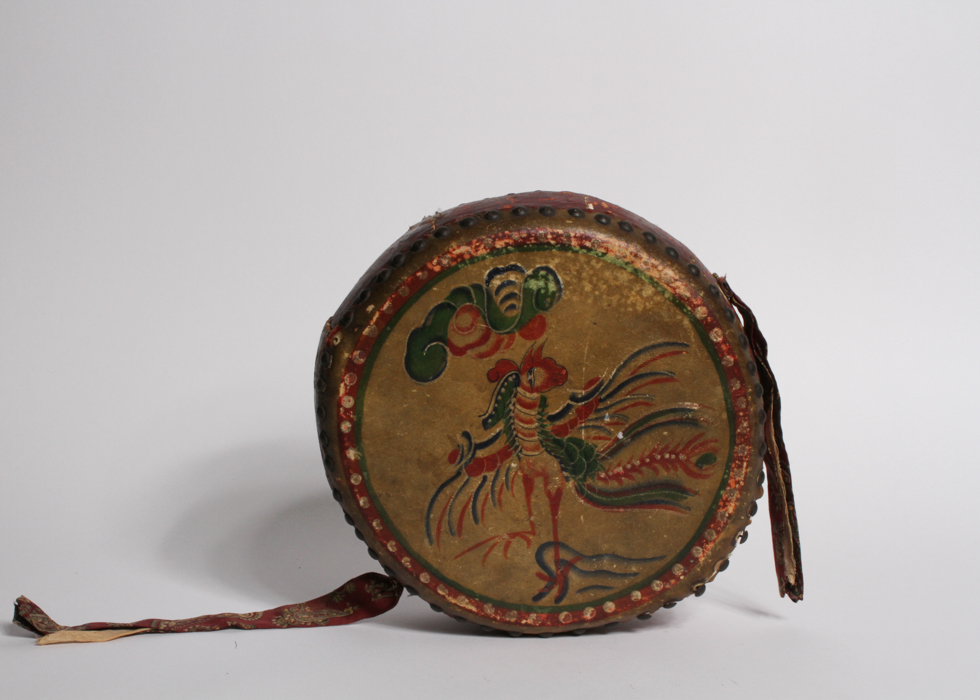 Hand-Painted Chinese Dragon Drum | EBTH