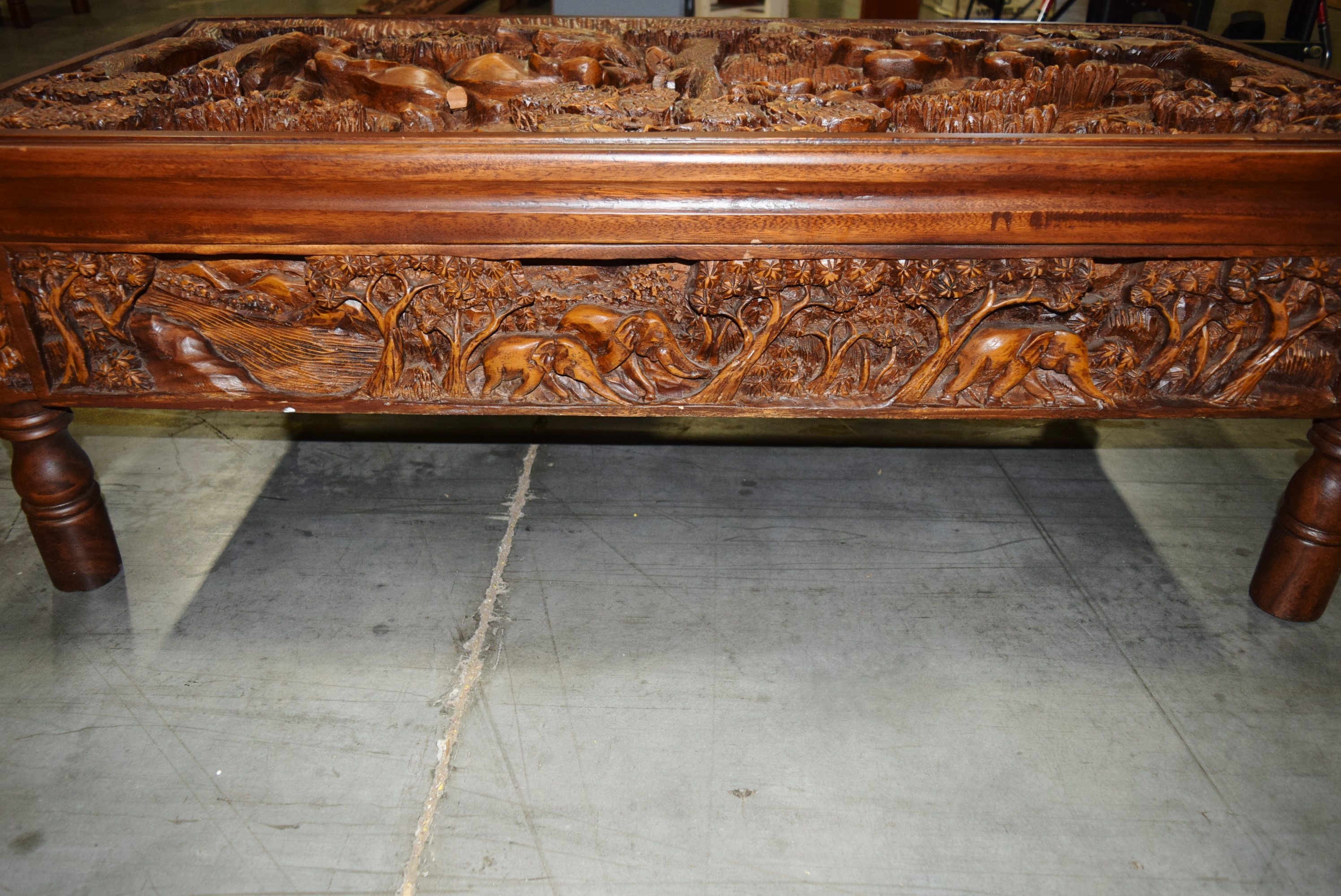 Thai Hand Carved Coffee Table | EBTH