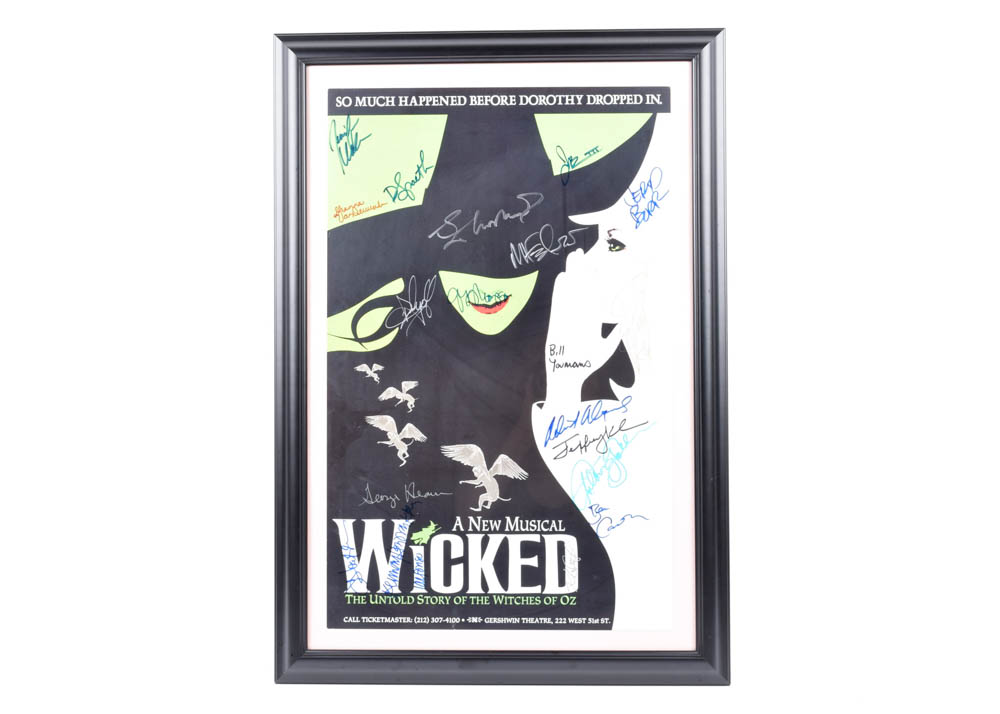 "Wicked" Poster Autographed by Broadway Cast | EBTH