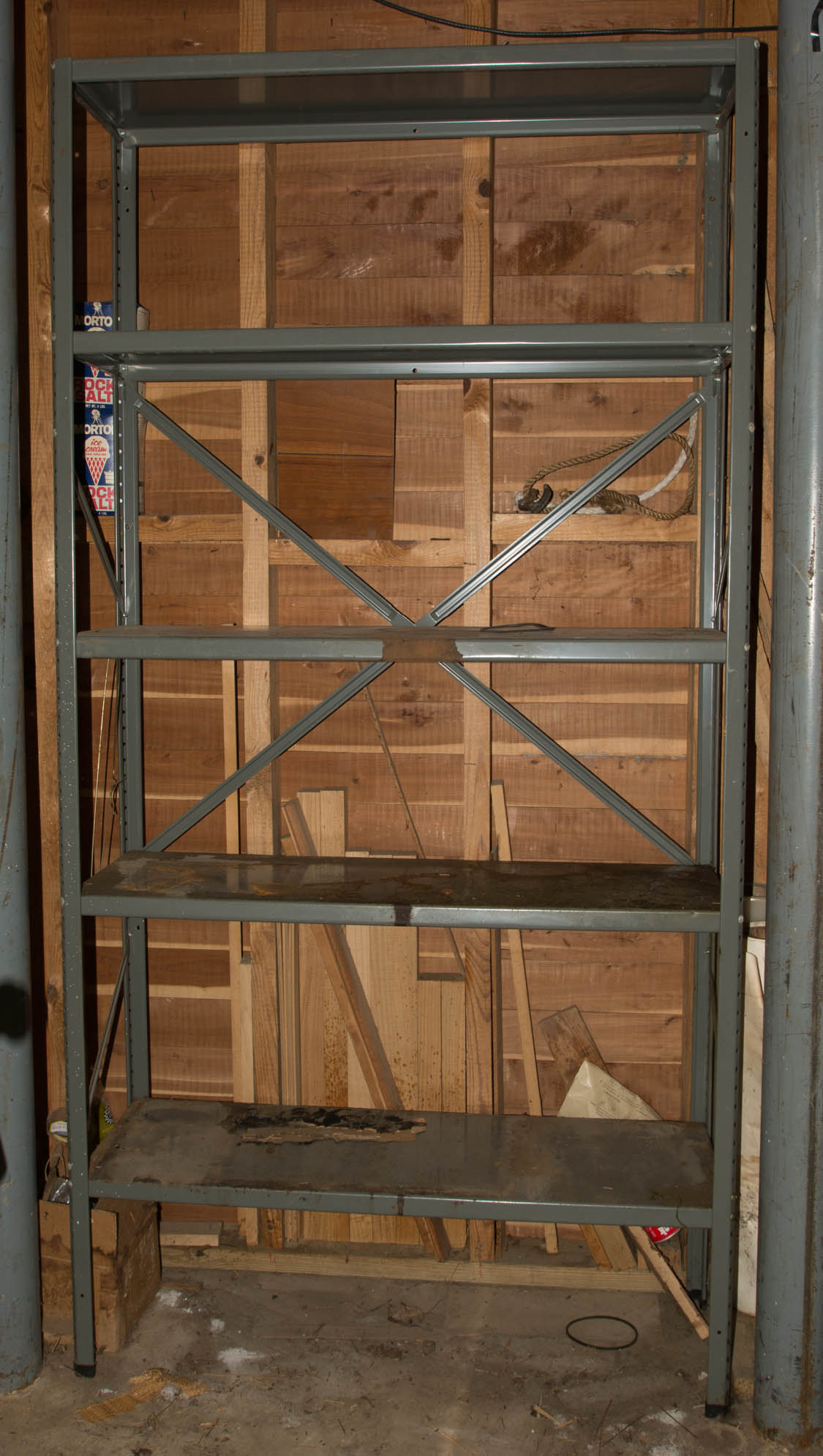 Trio of Gray Metal Shelving Units | EBTH