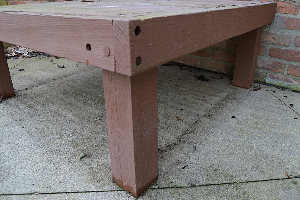 Mid Century Slatted Wood Table | EBTH