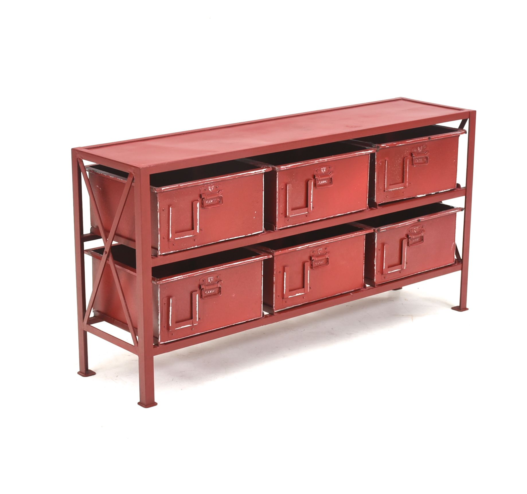 Red Metal Utility Storage Unit | EBTH