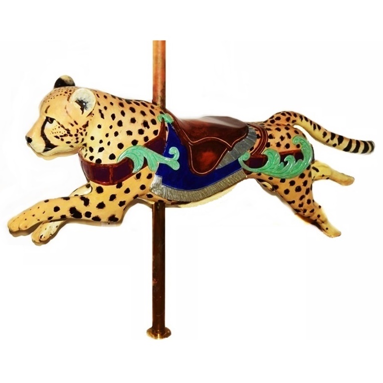 Carousel Cheetah Hand Crafted and Painted by Carousel Magic in ...