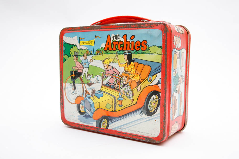 Four Vintage Metal Character Lunch Boxes | EBTH