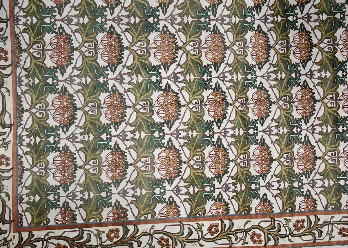 Signed Large Handmade Contemporary Indian Rug | EBTH