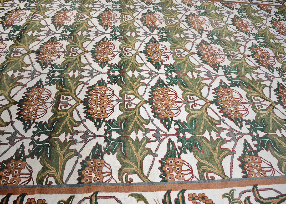 Signed Large Handmade Contemporary Indian Rug | EBTH