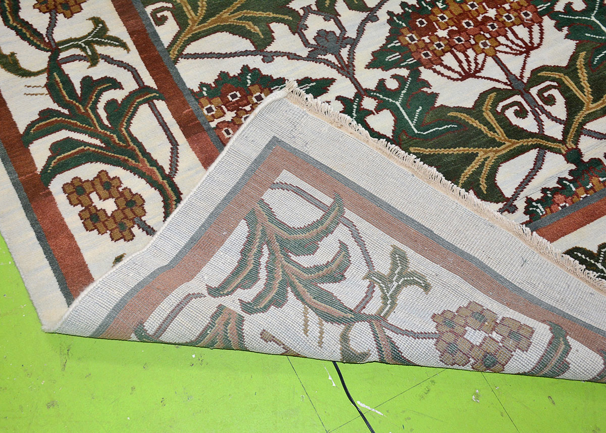 Signed Large Handmade Contemporary Indian Rug | EBTH