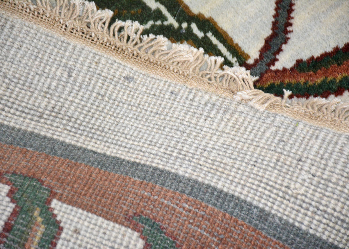 Signed Large Handmade Contemporary Indian Rug | EBTH