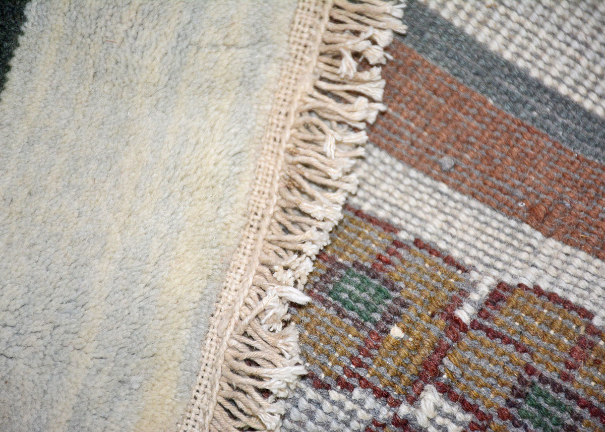 Signed Large Handmade Contemporary Indian Rug | EBTH