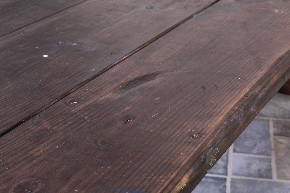Handmade Tea-Stained Pine Farm Table | EBTH