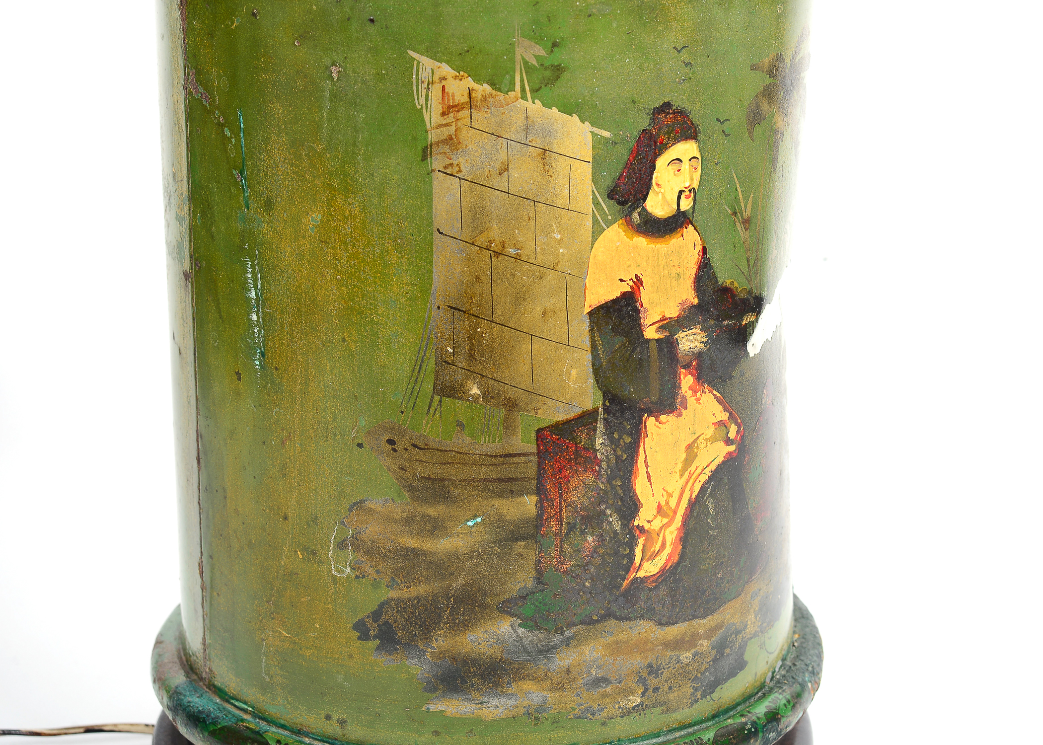 Hand Painted Tea Canister Lamp | EBTH
