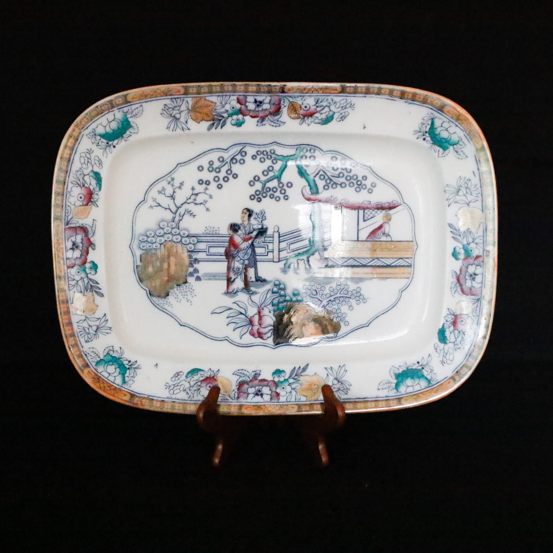 Ca. 1880s Ashworth Bros. China Platter in the "Chinese" Pattern | EBTH