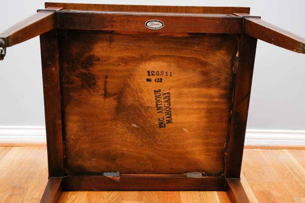 English Mahogany Shadow Box Display Table | EBTH