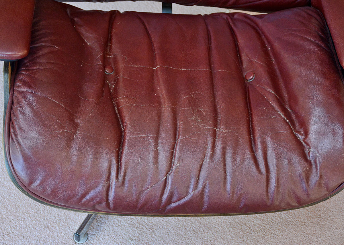 Mid-Century Modern Eames Style Lounge Chair And Ottoman By Doerner ...