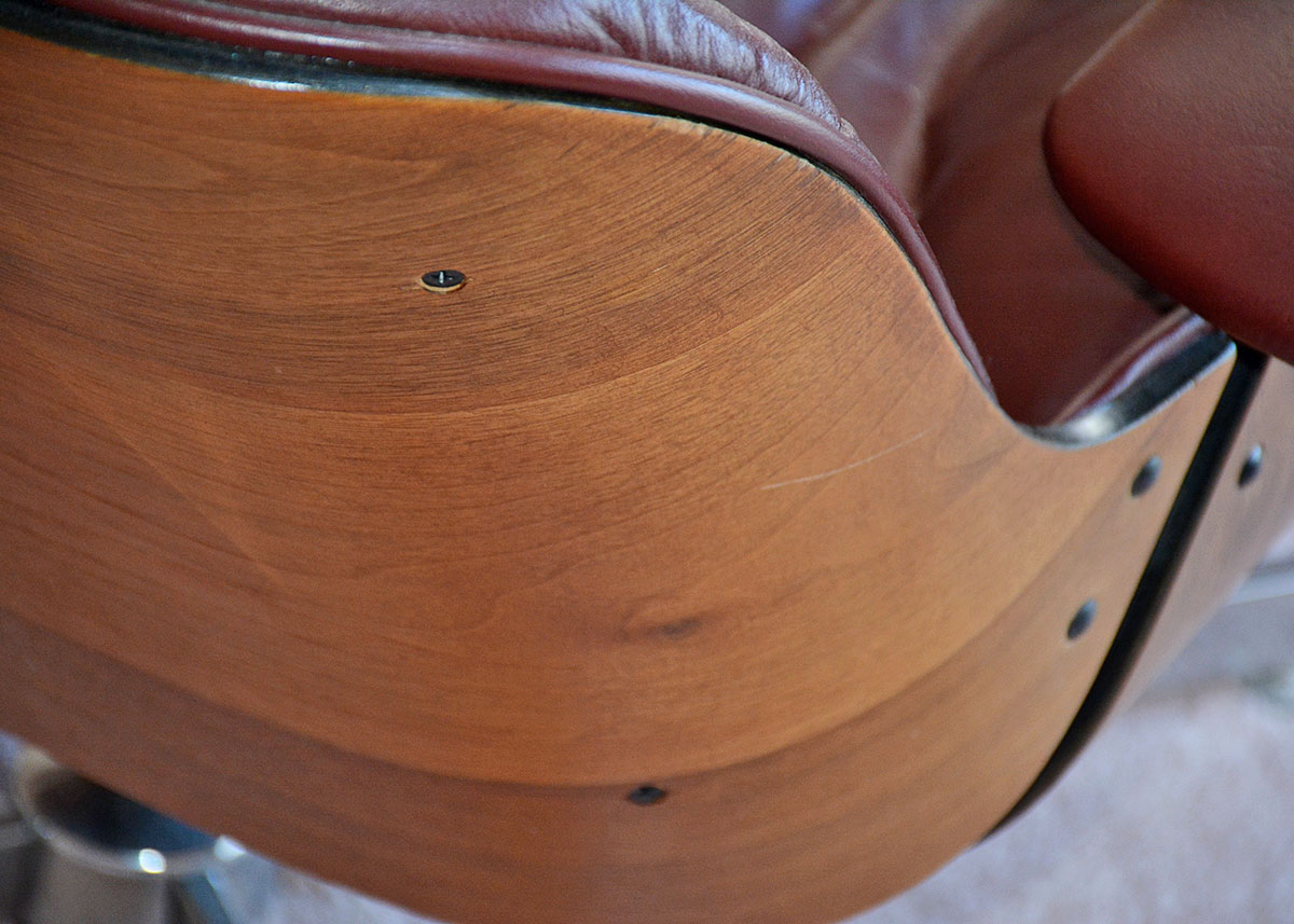 Mid-Century Modern Eames Style Lounge Chair And Ottoman By Doerner ...